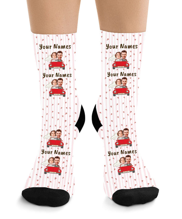 Custom Face Socks | Couples Apparel